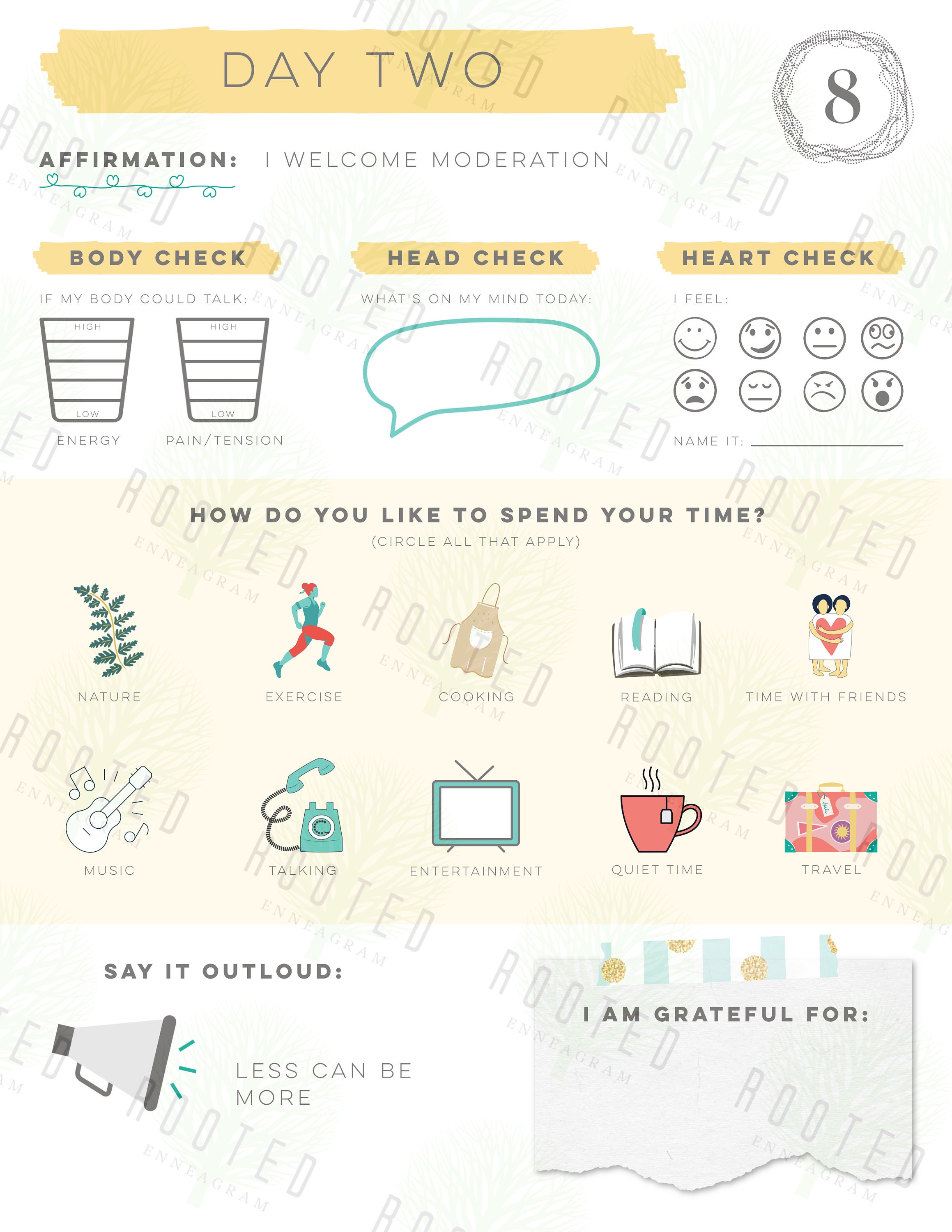 Enneagram 8 Workbook | Digital | Printable | Self Care Journal - Etsy