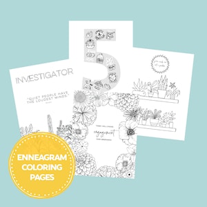 Enneagram 5 Coloring Pages | Digital Download - Etsy