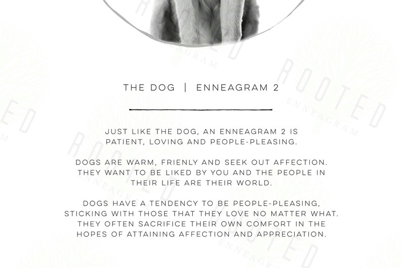 Enneagram Types Animal Prints Set | Digital Download - Etsy