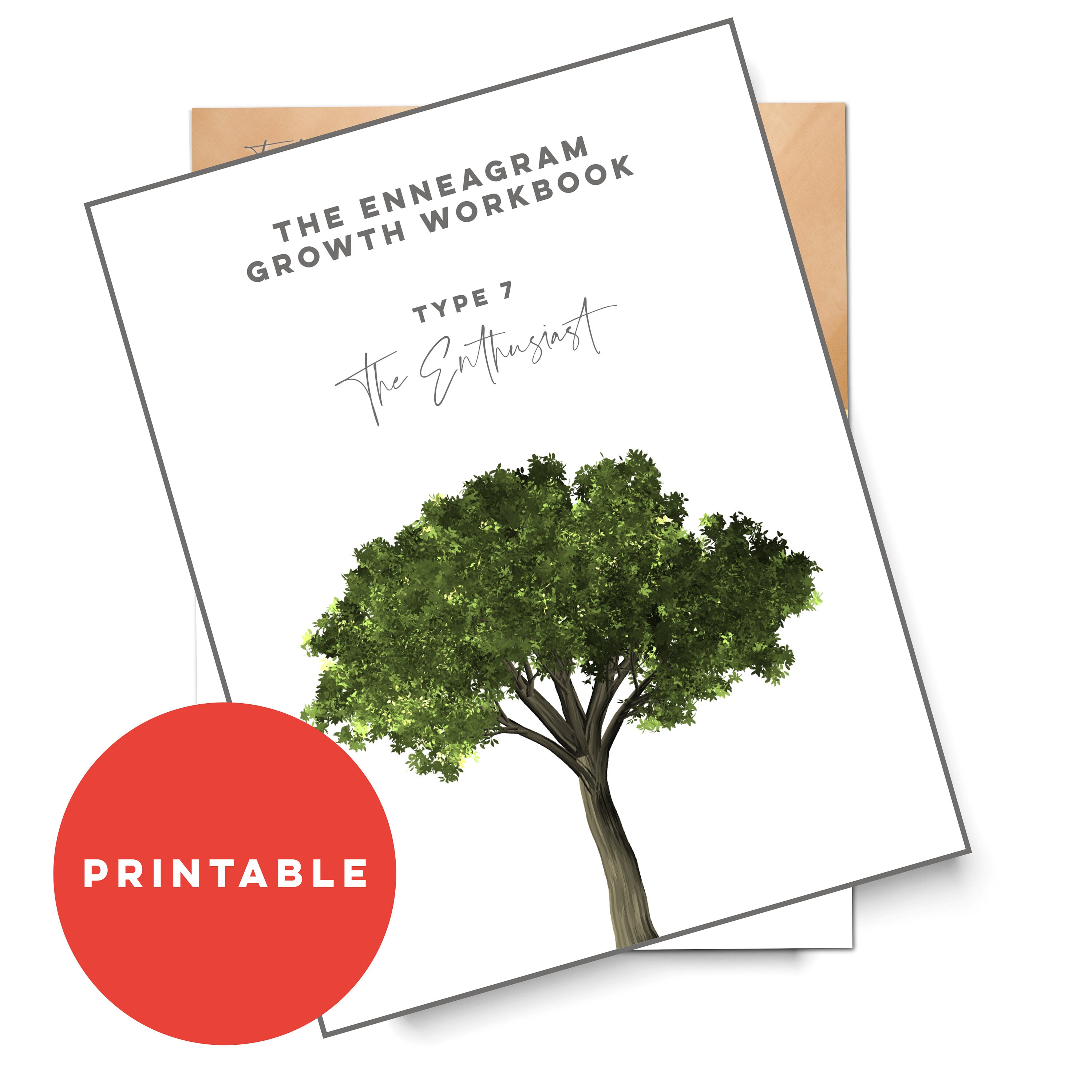 Enneagram 7 Workbook Digital Printable Self Care Journal Type 7 ebook ...