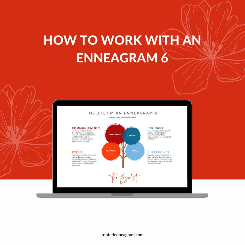 Enneagram 6 at Work, Personality Type Infographic, Digital Download - Etsy