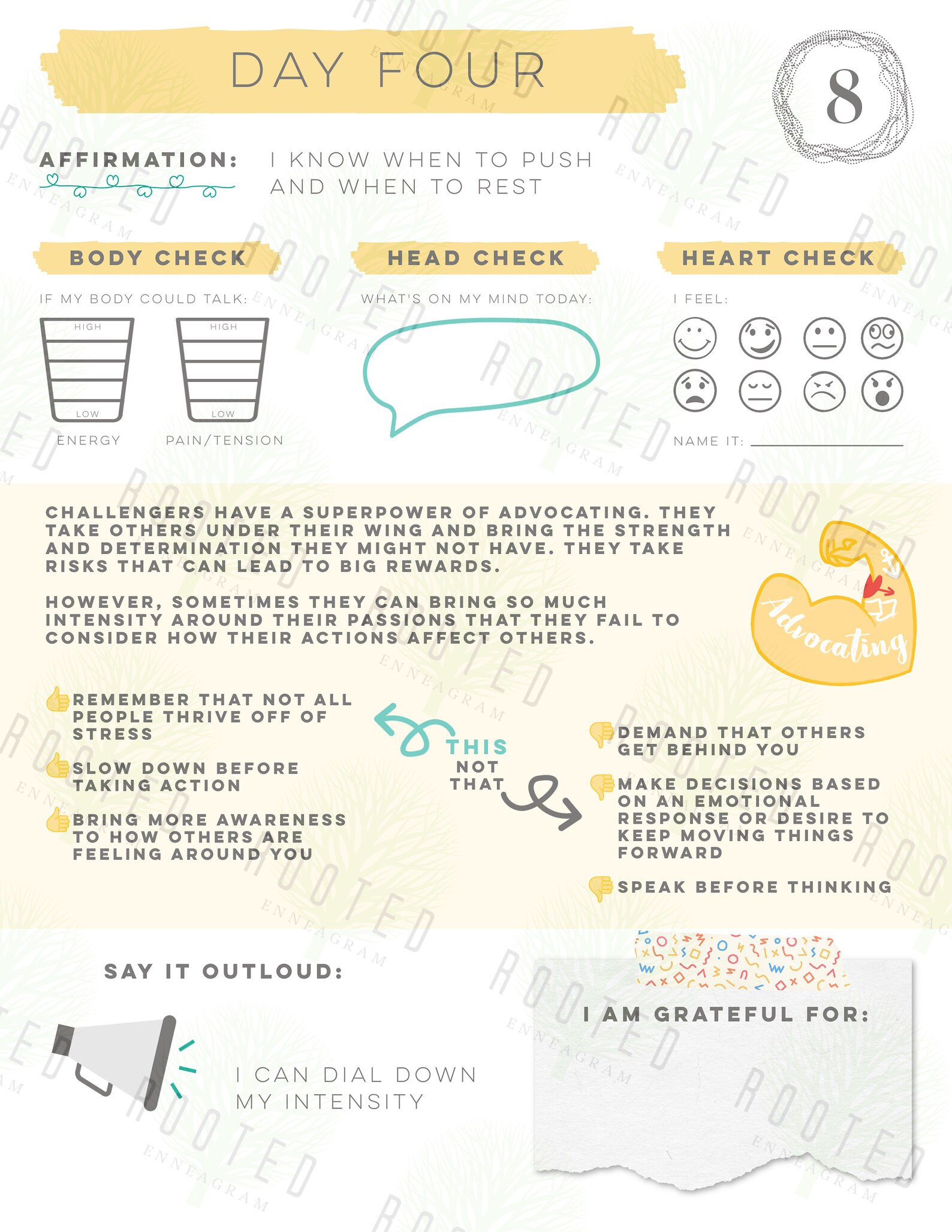 Enneagram 8 Workbook | Digital | Printable | Self Care Journal - Etsy