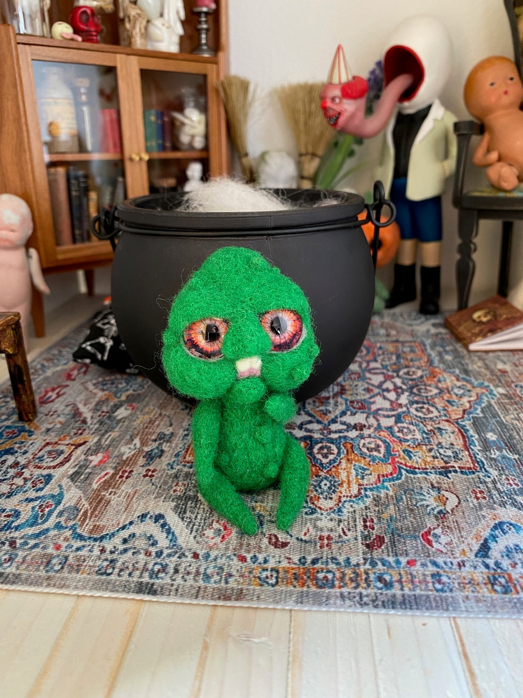 Needle Felted Pickled Hag Art Doll Miniature Creature - Etsy