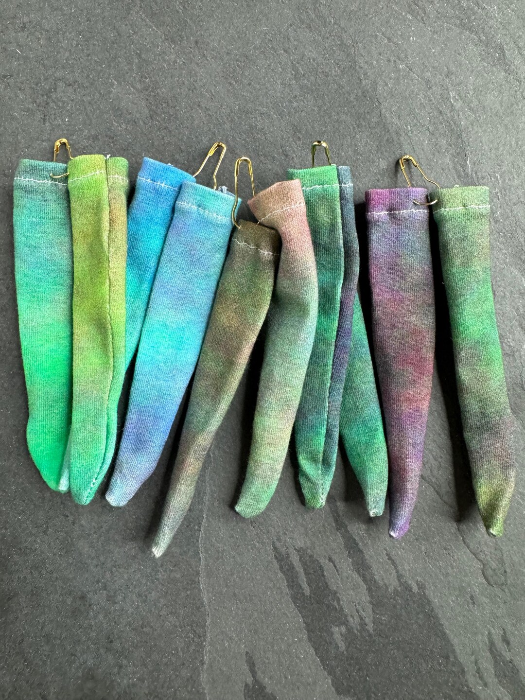 Green and Blue Impressionist Watercolor Stocking for Blythe and Similar ...