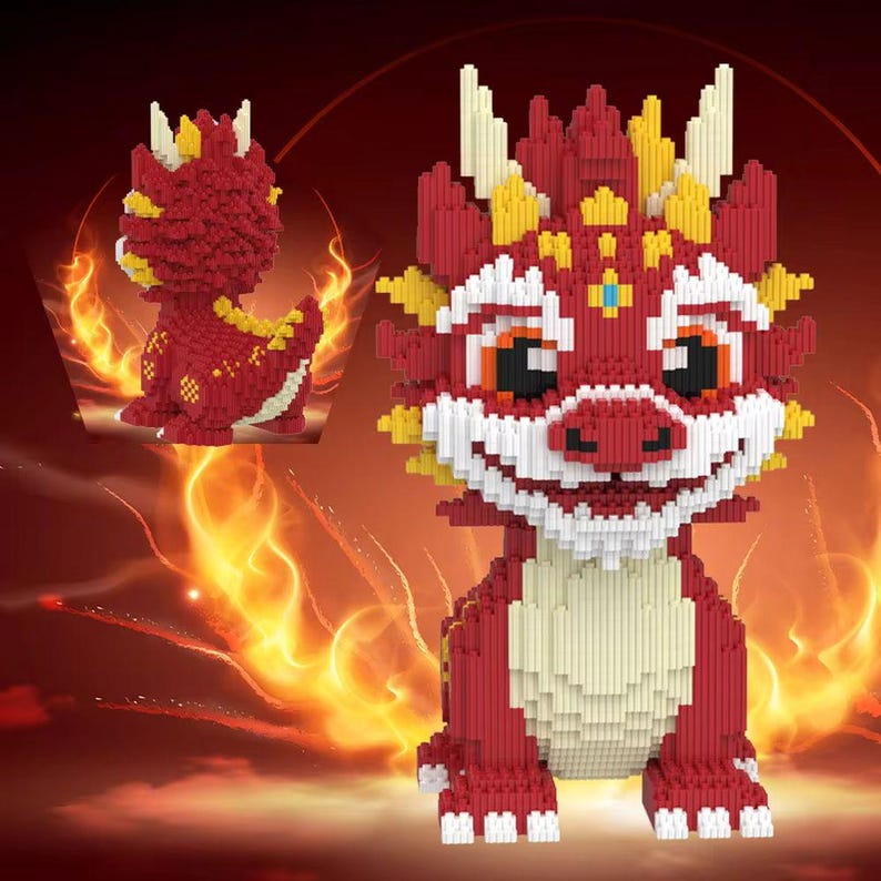Build Your Own Friendly Red Dragon the Ultimate Interlocking ...