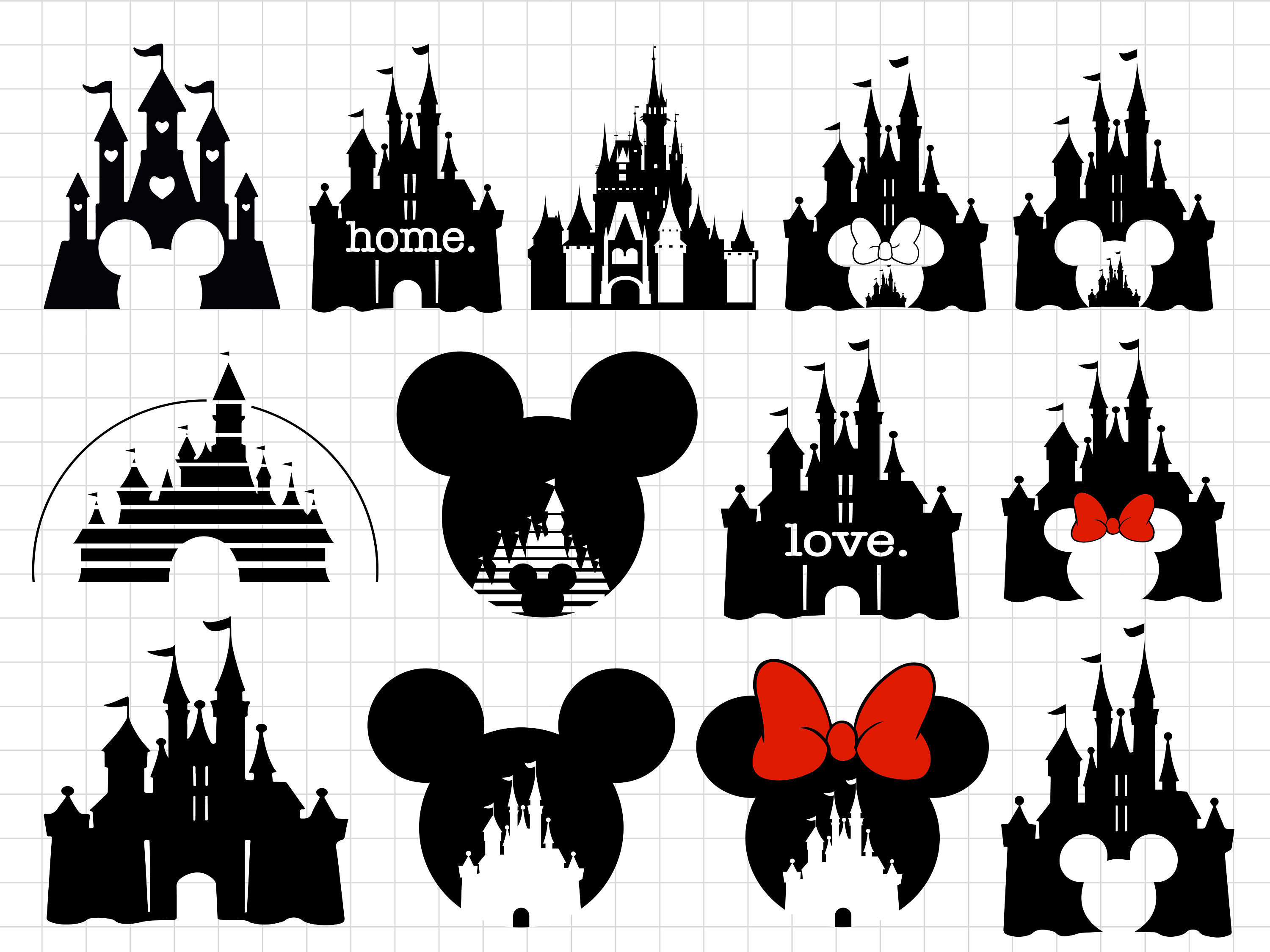 Cinderella Castle Pumpkin Stencil