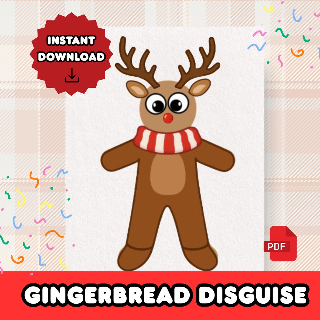 Disguise a Gingerbread Man, Gingerbread in Disguise, Reindeer ...