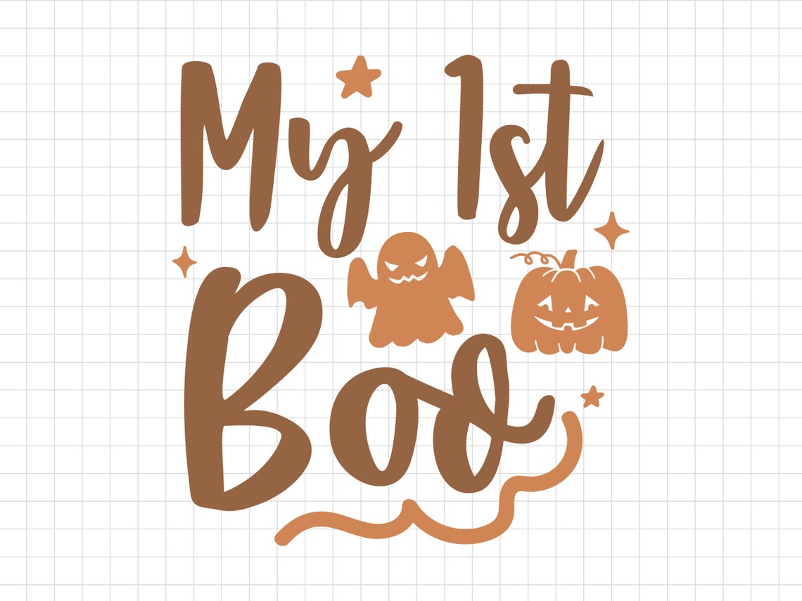 My 1st Boo Svg My First Boo Svg Halloween Svg Fall Svg Etsy