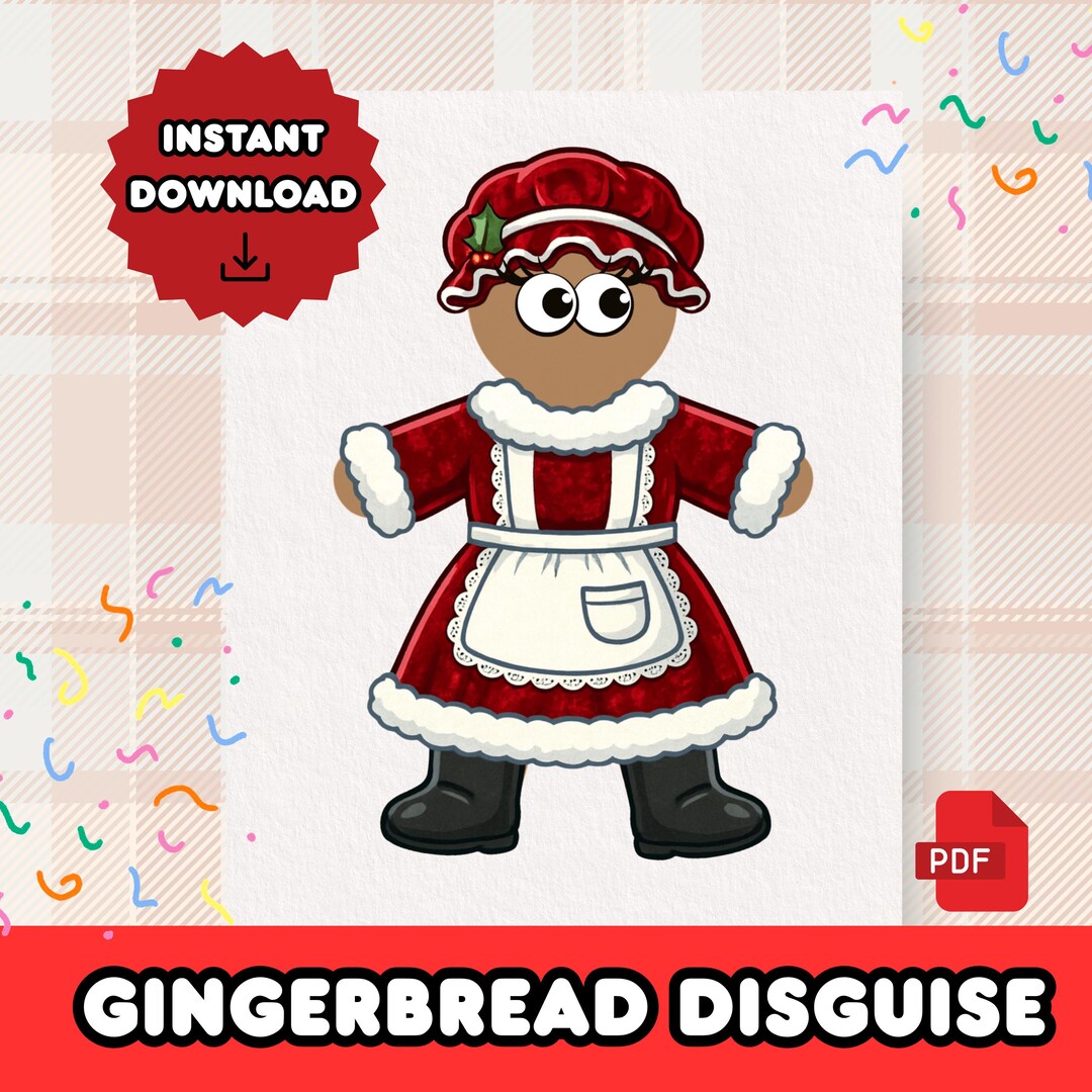 Disguise a Gingerbread, Gingerbread in Disguise, Christmas Activities ...