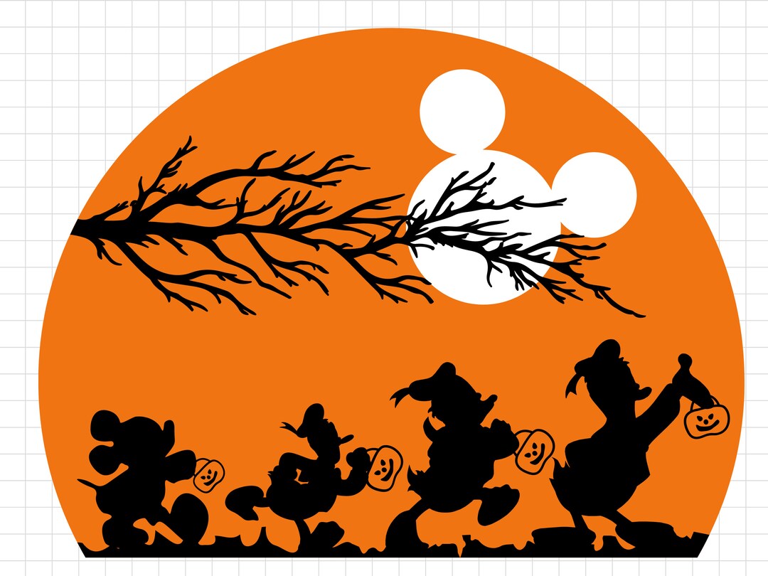 Mouse and Friends Surprise Halloween Svg, Magic Castle Halloween Svg ...