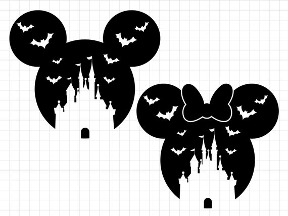 Bundle Mickey Halloween Bat Svg Mickey Castle Halloween Svg - Etsy
