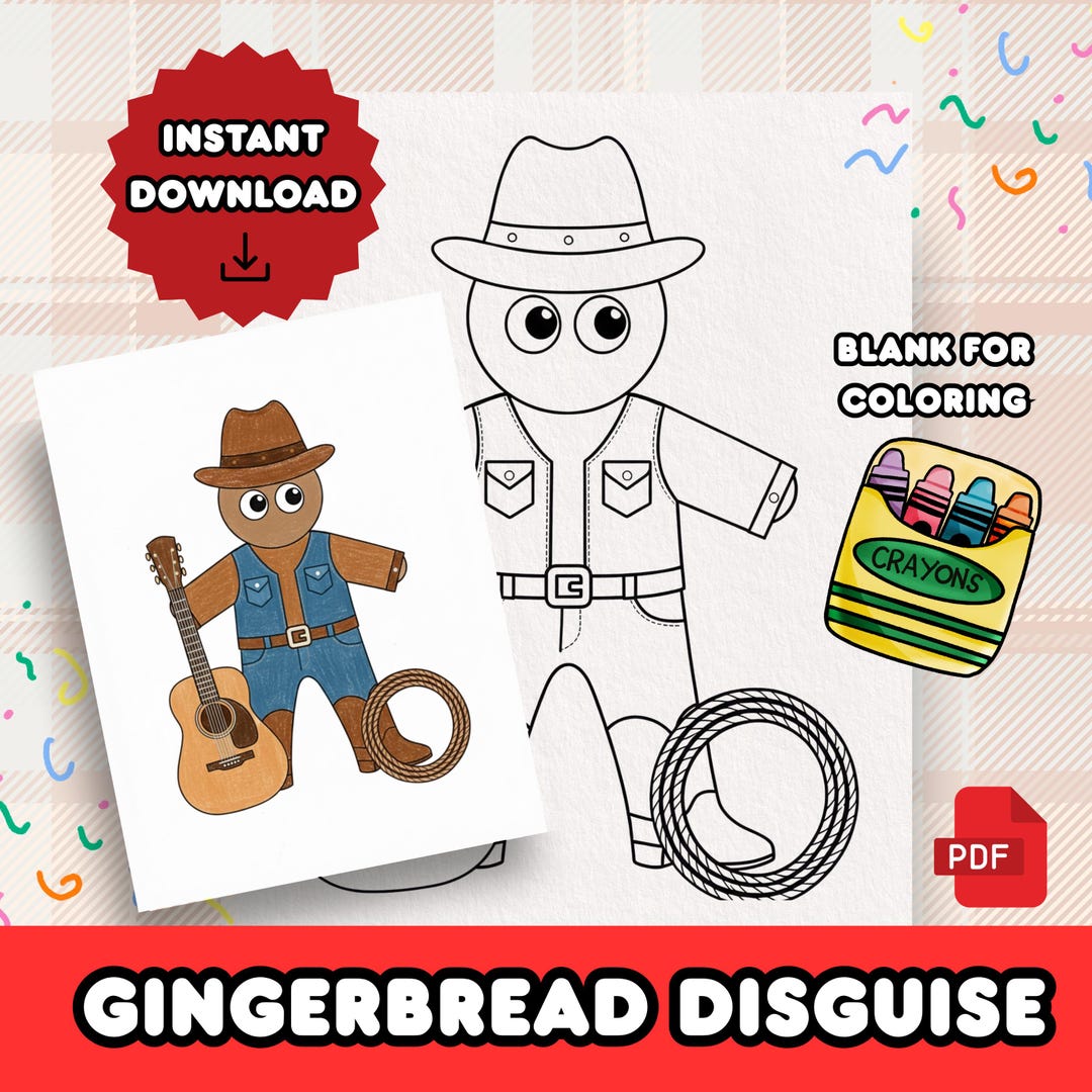 Disguise a Gingerbread Man, Gingerbread in Disguise, Cowboy Gingerbread ...