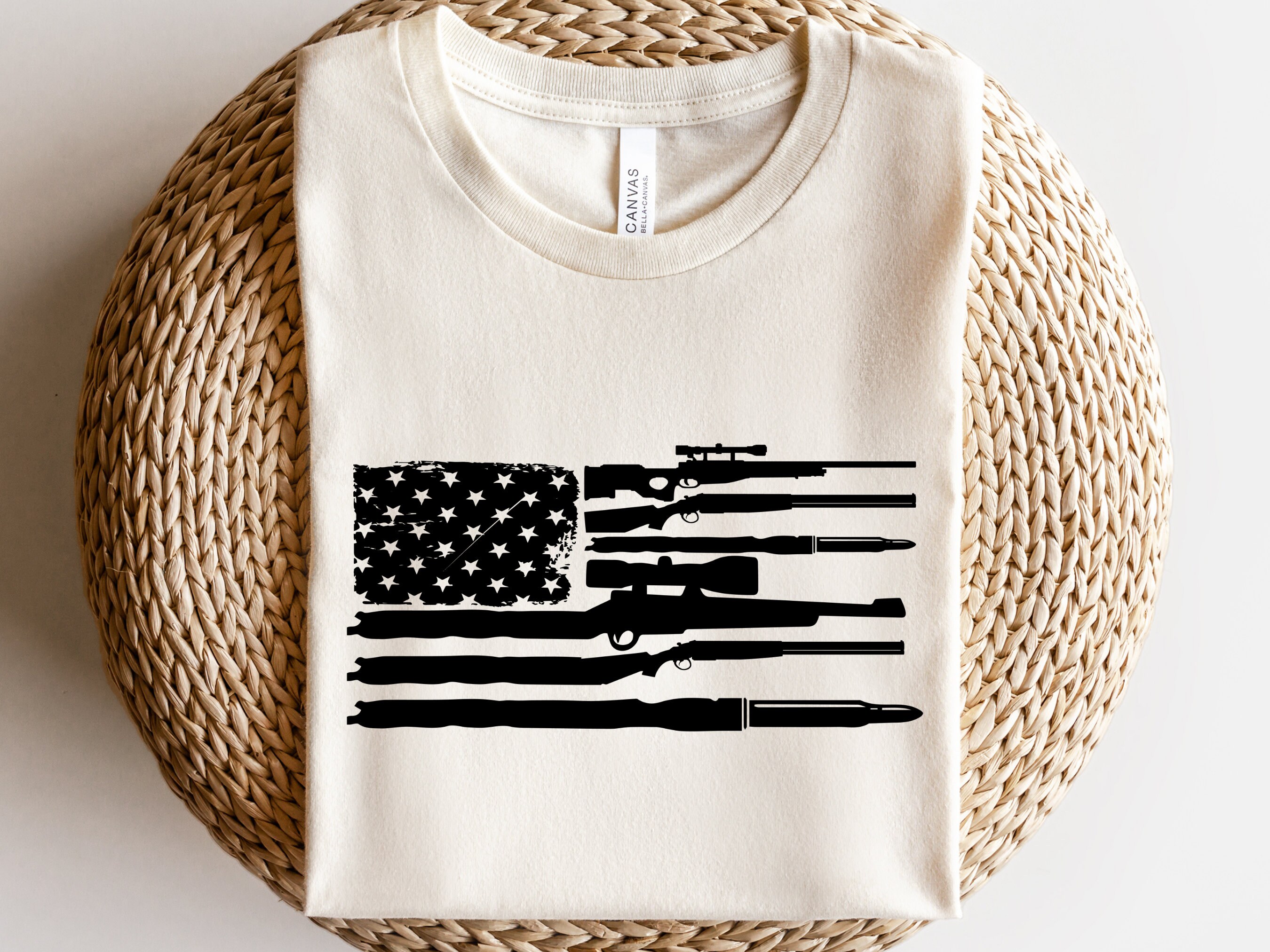 American Gun Flag Svg Guns Svg 2nd Amendment Svg Rifle Svg - Etsy Canada