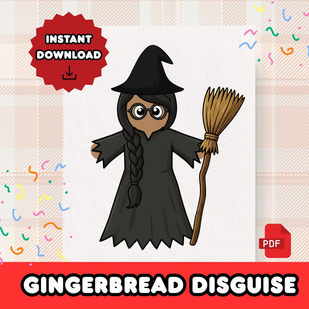 Disguise a Gingerbread Man, Gingerbread in Disguise, Witch Gingerbread ...