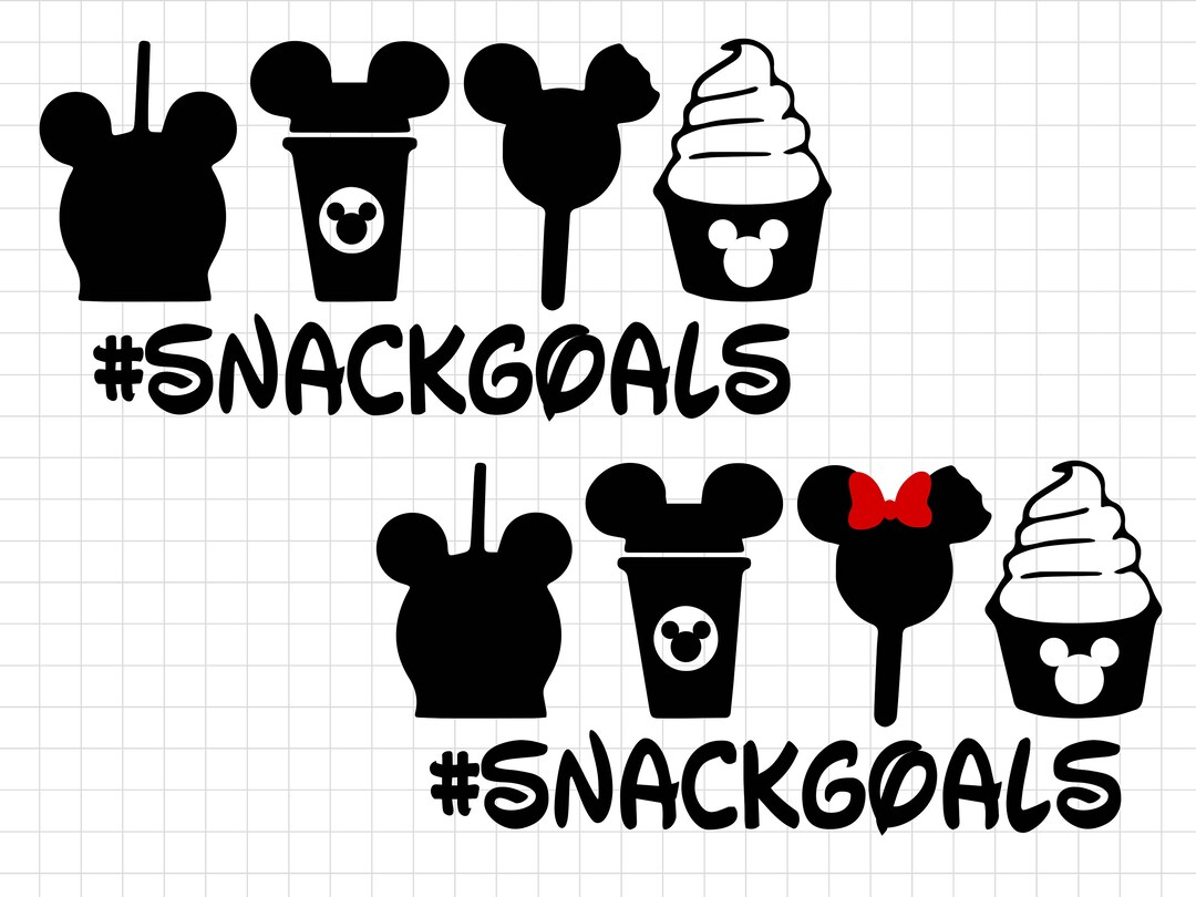 Snack Goals SVG Bundle, Mouse SVG Bundle, Magic Castle Vacation, Cut ...