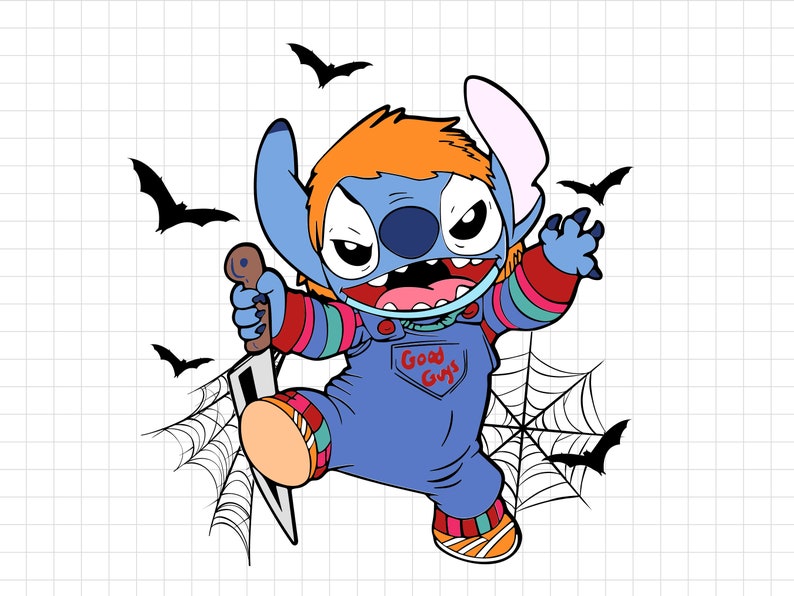 Halloween Costume Svg Stitch Chucky Svg Halloween Svg - Etsy