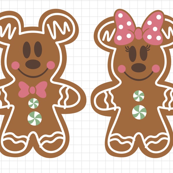 Mickey Gingerbread Svg - Etsy