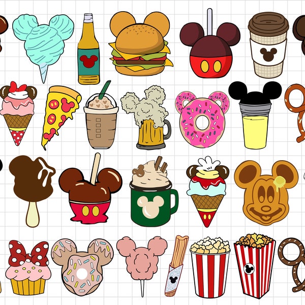 Mickey Snacks Svg - Etsy