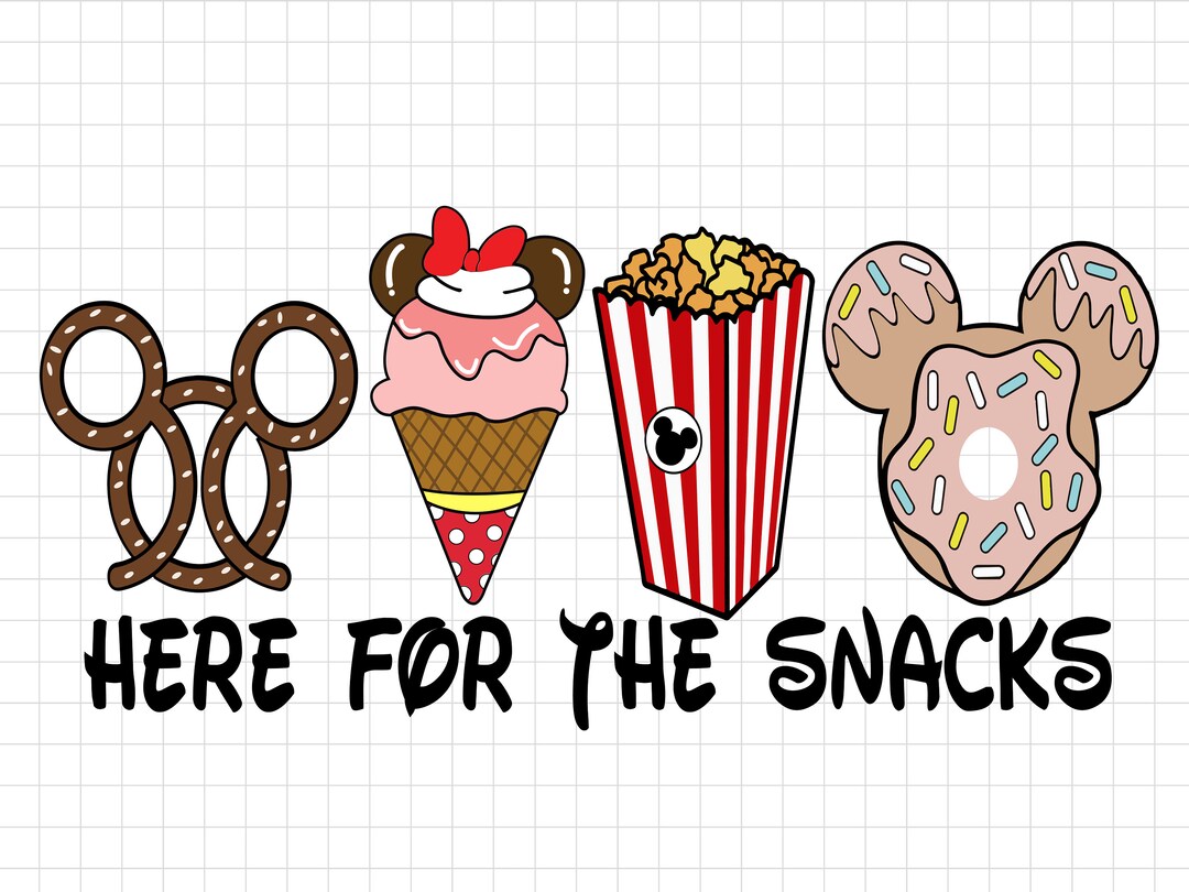 Here for the Snacks Svg, Mouse Snacks Svg, Mouse Food Svg, Magical ...