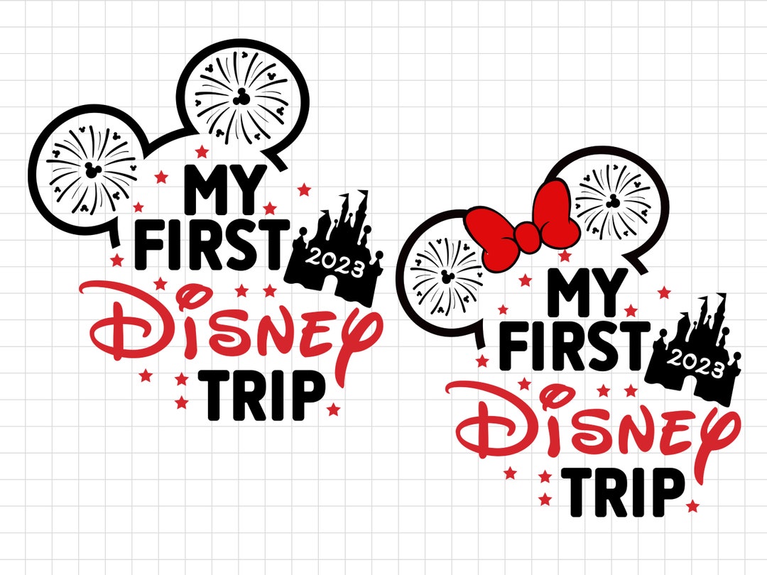 My First Trip to Castle 2023 Svg, Mouse Ears Svg, Magic Kingdom Trip ...