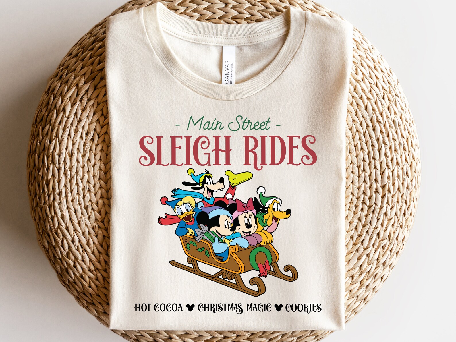 Main Street Sleigh Rides Svg Png Christmas Mouse and Friends - Etsy