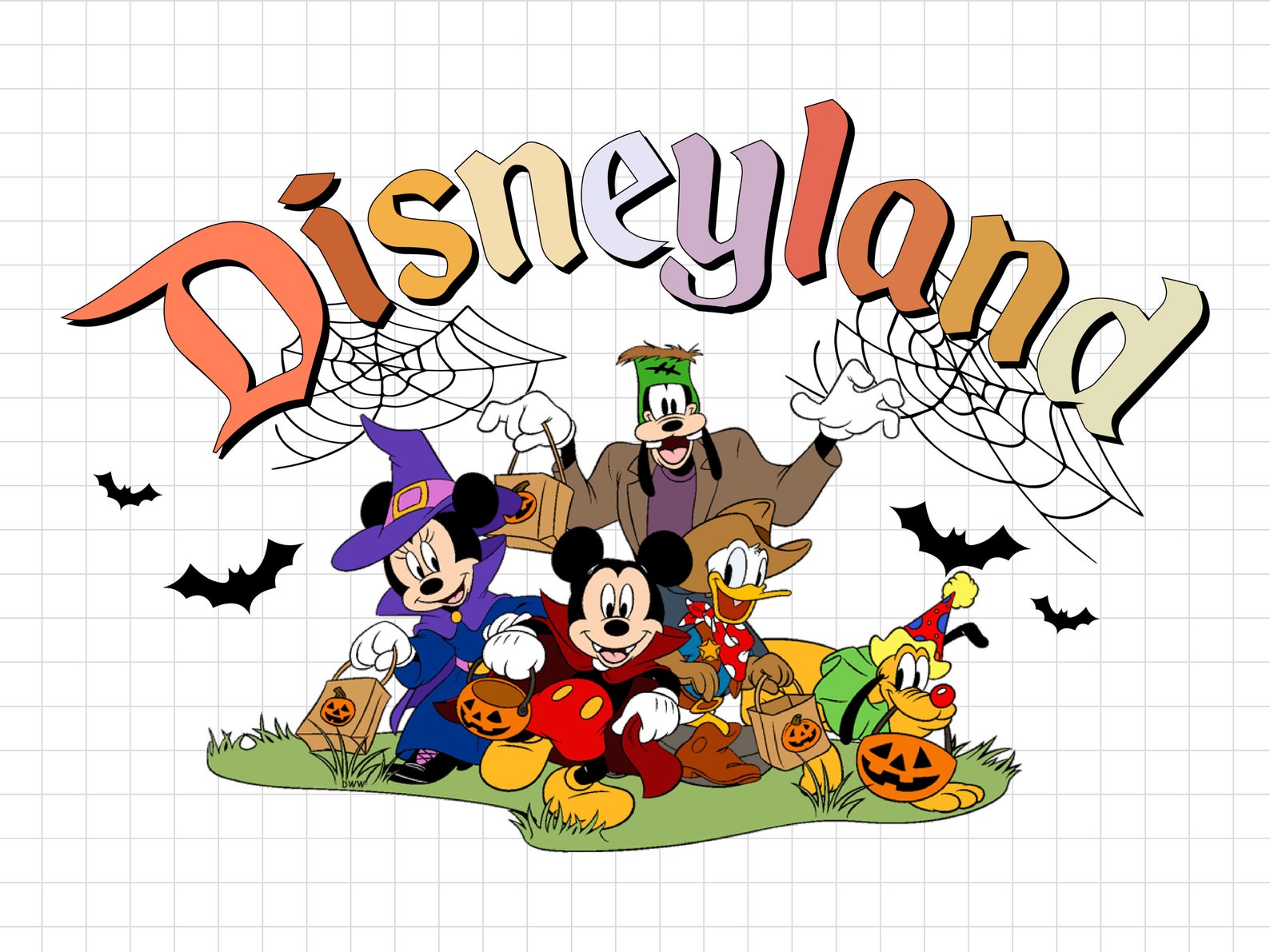 Mouse and Friends Halloween Png Magic Castle Halloween Trick - Etsy