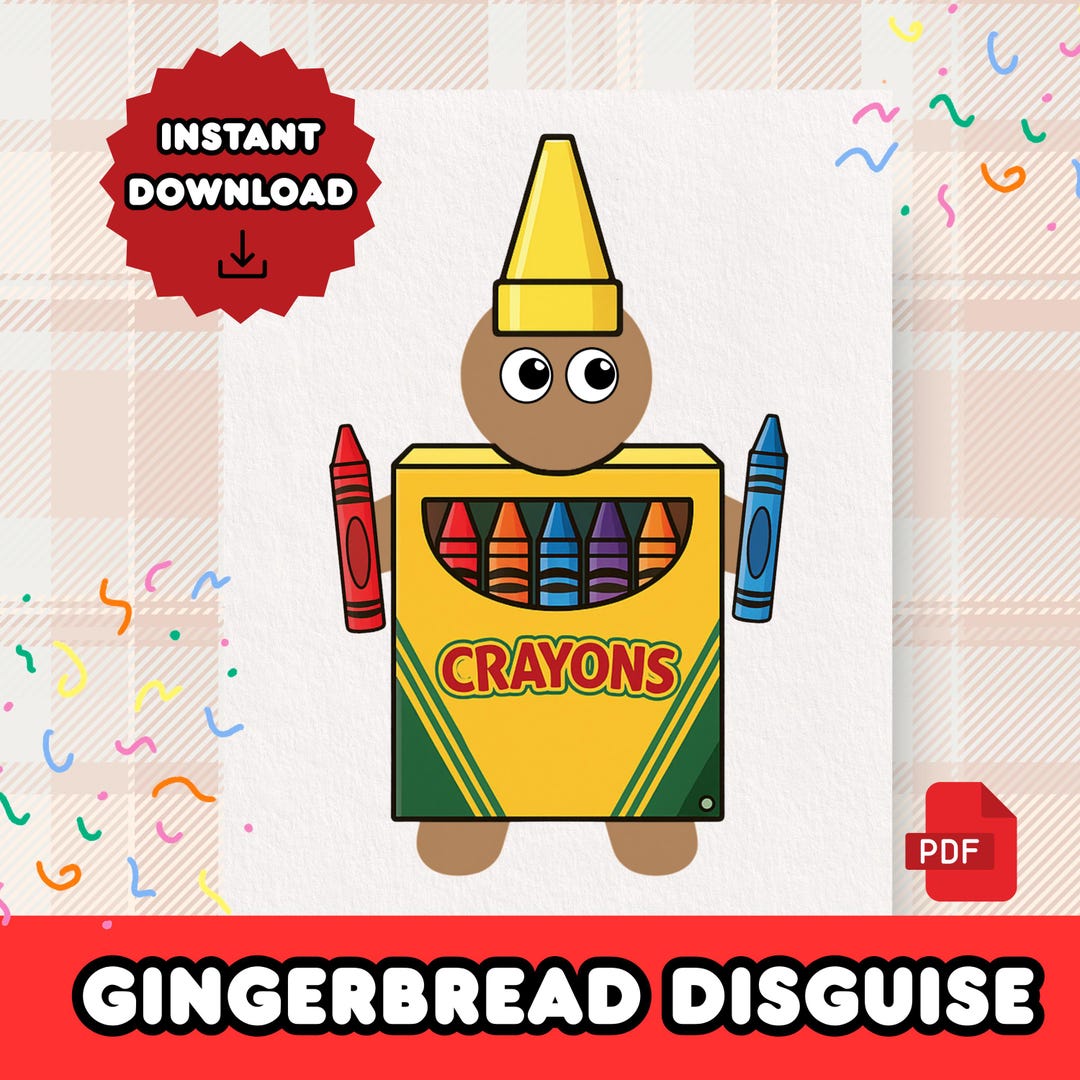 Disguise a Gingerbread, Gingerbread in Disguise, Christmas Activities ...