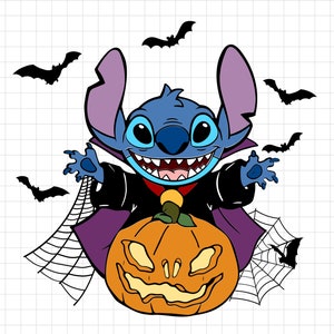 Halloween Vampire Svg, Stitch Vampire Svg, Halloween Svg, Stitch ...