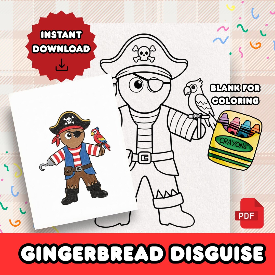 Disguise a Gingerbread Man, Gingerbread in Disguise, Pirate Gingerbread ...