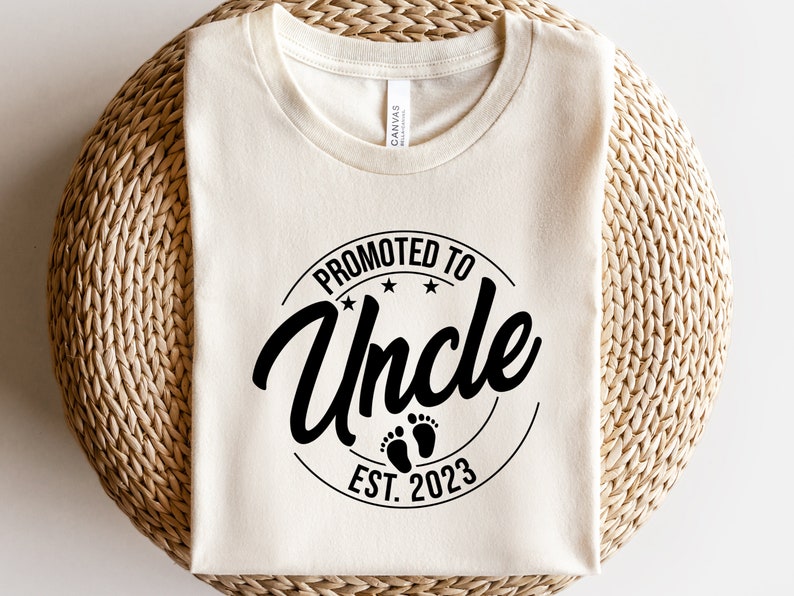 Promoted to Uncle Svg Png Baby Announcement SVG Uncle Est - Etsy