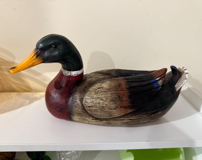 Mallard Duck Decoy- Decorative and Sleek - Etsy