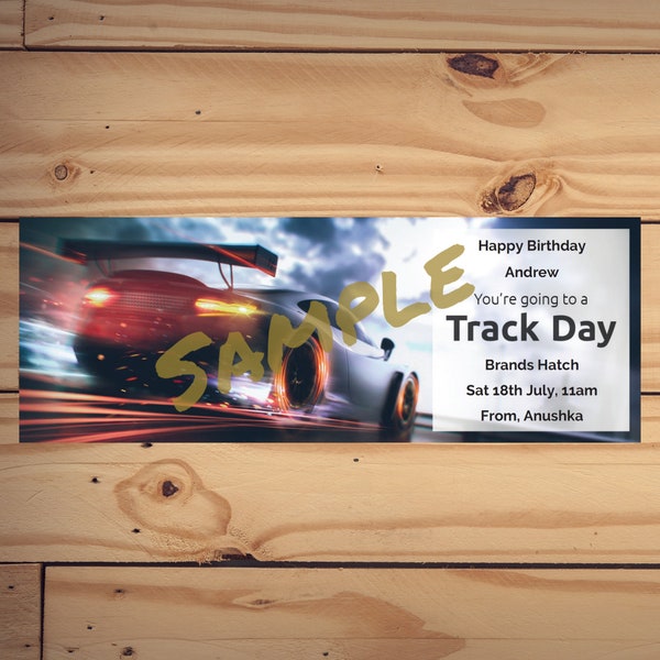 Race Day Ticket - Etsy