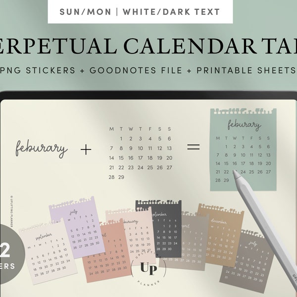 Digital Calendar - Etsy