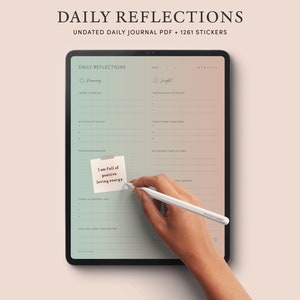 5 Min Daily Review Journal: Gratitude & Reflection Template (printable ...