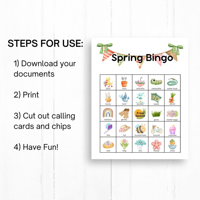 Easter Bingo Digital Download, Easter Party Game, Easter Printable ...