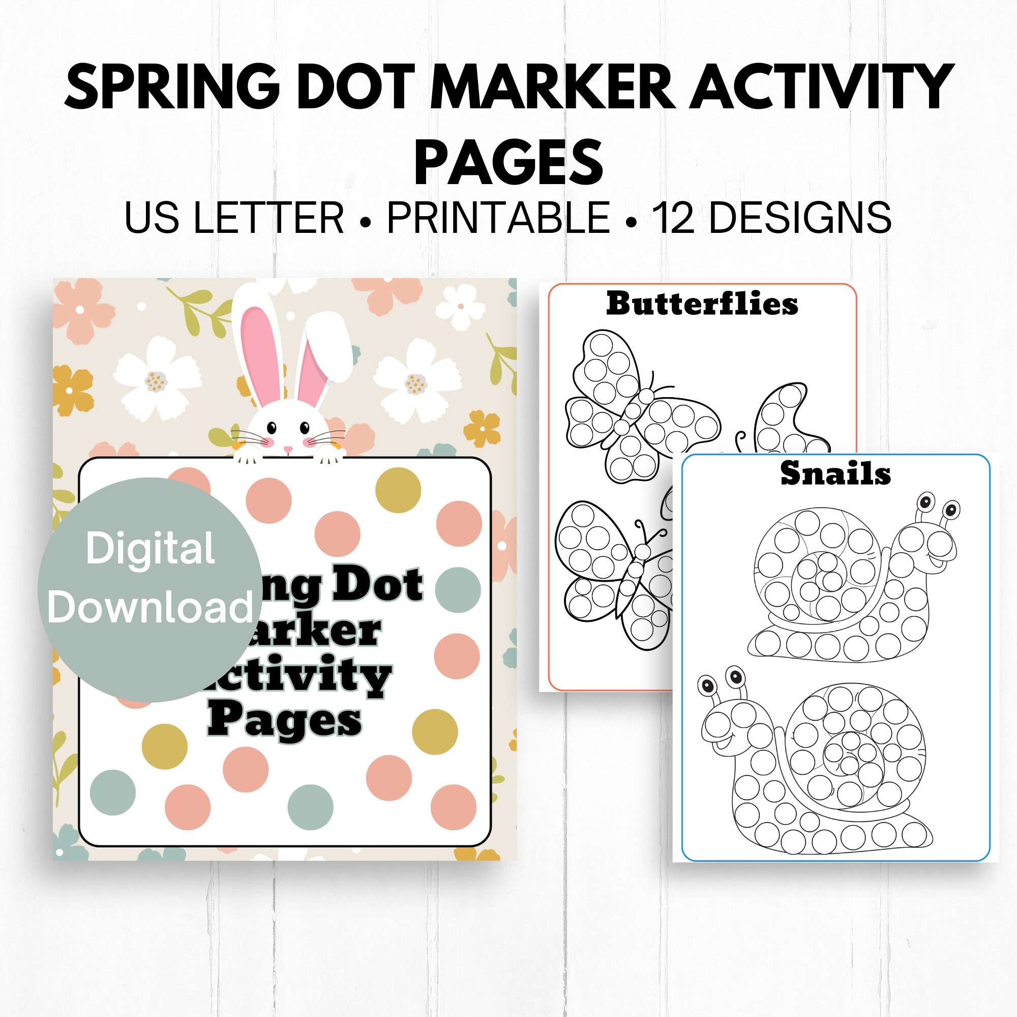Spring Themed Activity, Dot Marker Activity, Easter Crafts for Kids ...