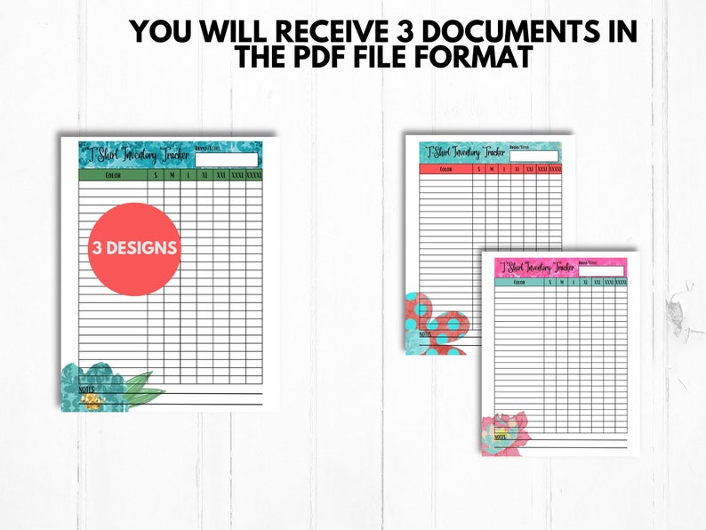 T-shirt Inventory Tracker, Inventory Tracker, Inventory Management ...