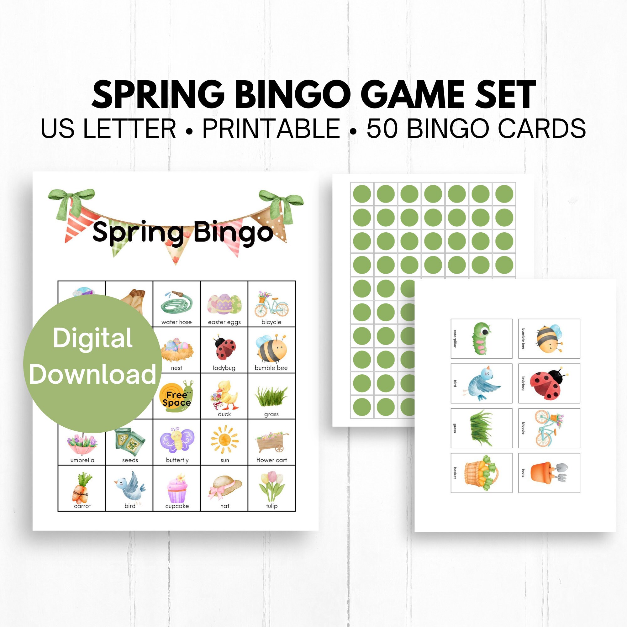 Easter Bingo Digital Download, Easter Party Game, Easter Printable ...