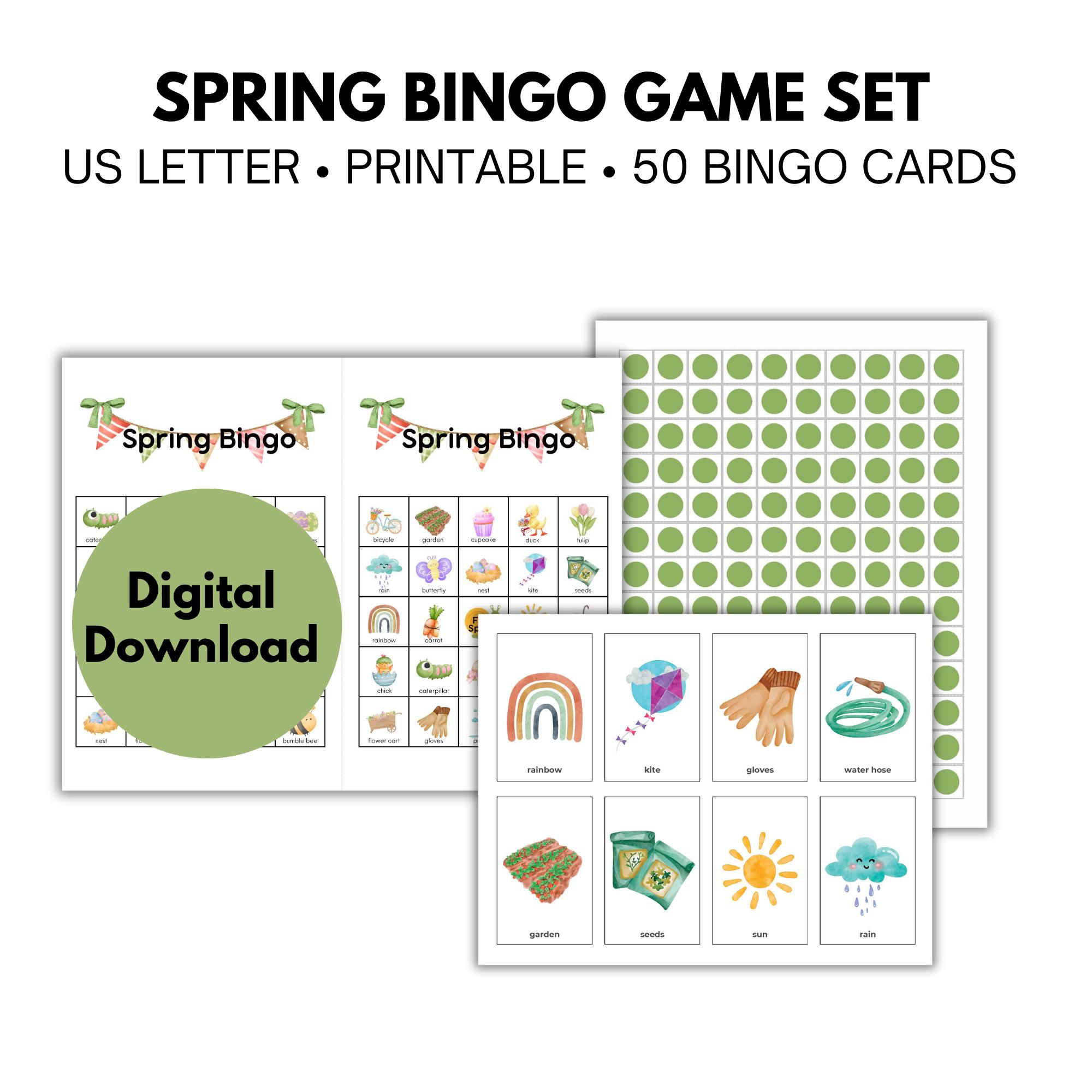 Easter Bingo Digital Download, Easter Party Game, Easter Printable ...