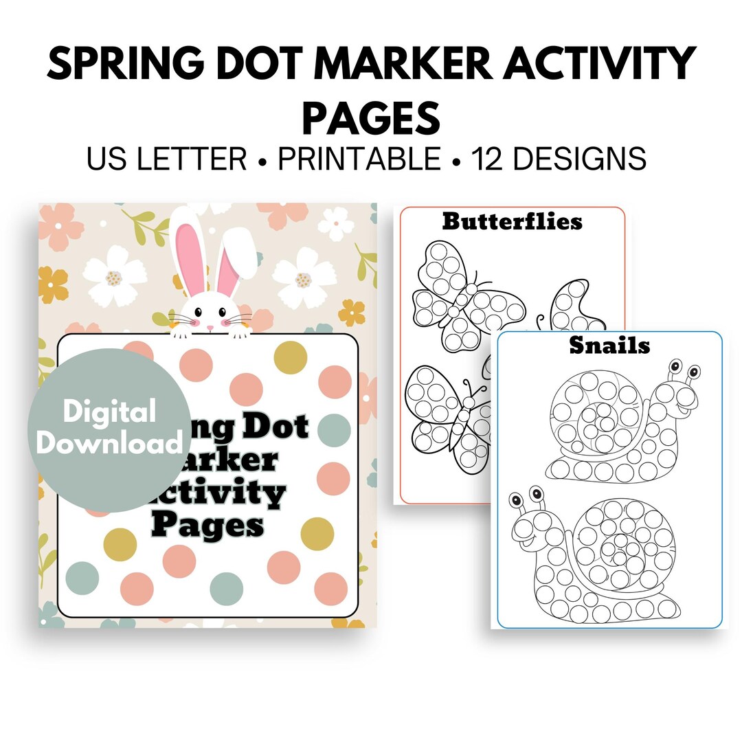 Spring Themed Activity, Dot Marker Activity, Easter Crafts for Kids ...