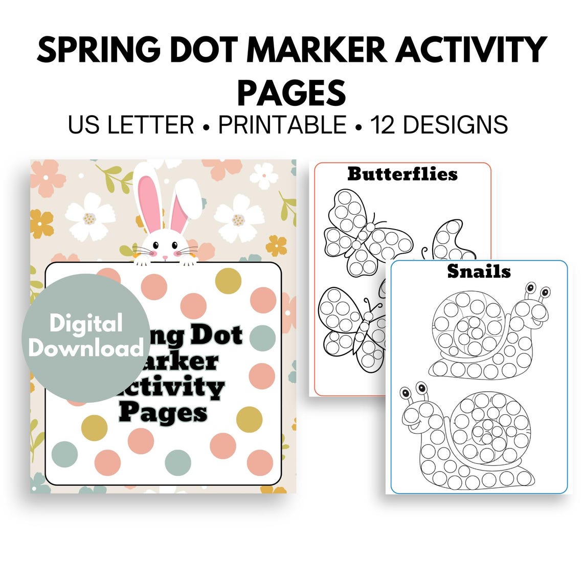 Spring Themed Activity, Dot Marker Activity, Easter Crafts for Kids ...