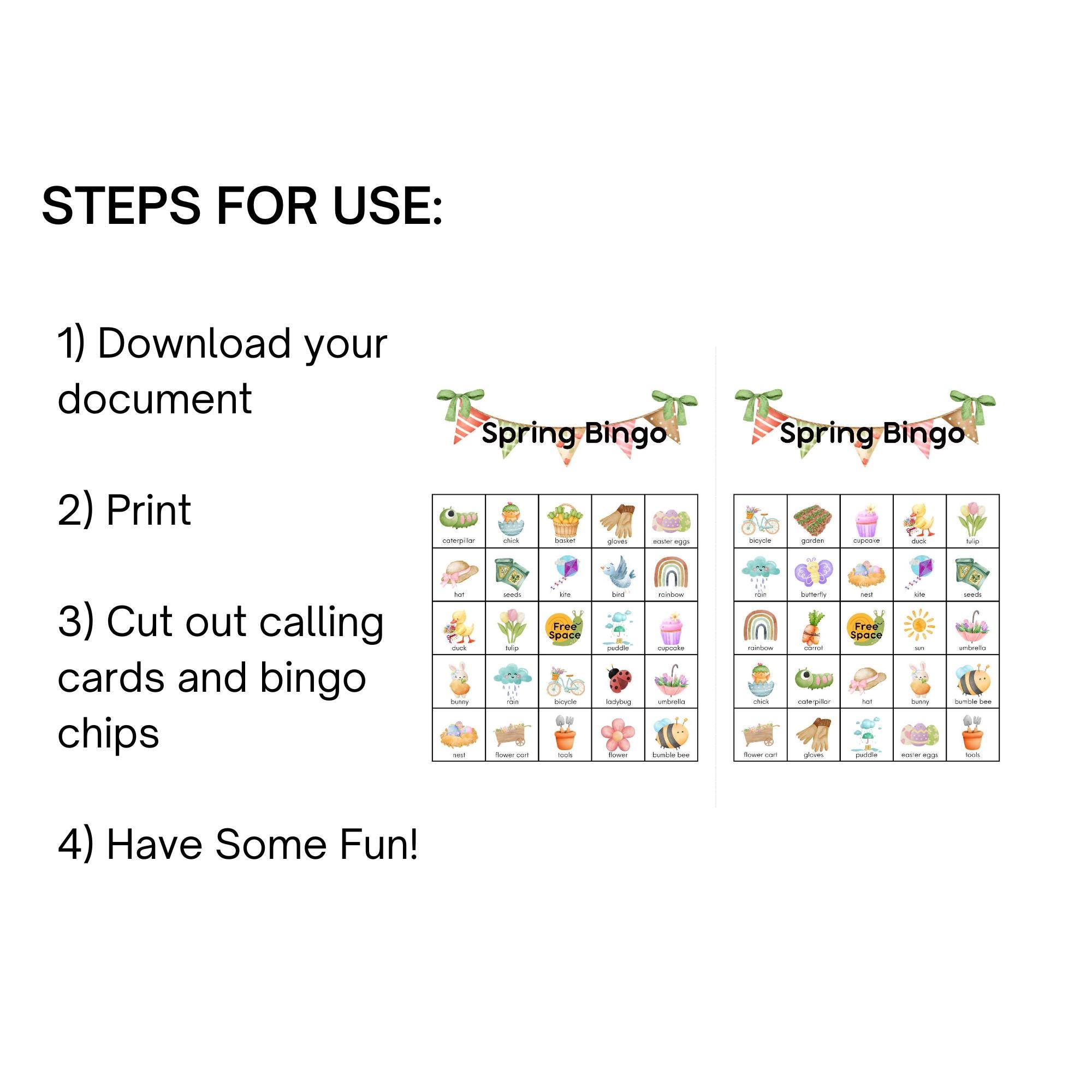 Easter Bingo Digital Download, Easter Party Game, Easter Printable ...