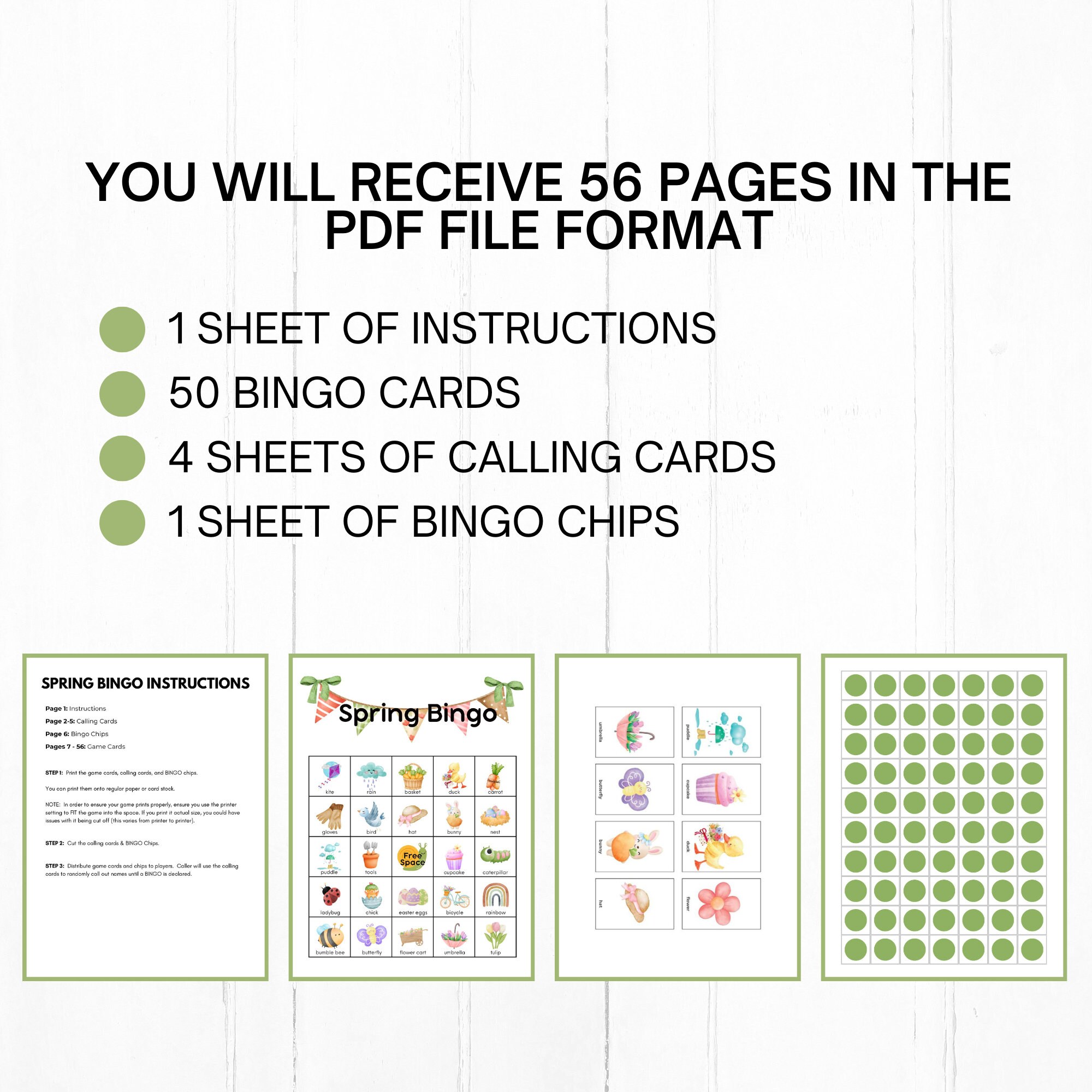 Easter Bingo Digital Download, Easter Party Game, Easter Printable ...