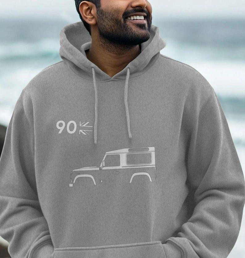 Land Rover Defender 90 Organic Hoodie - Etsy