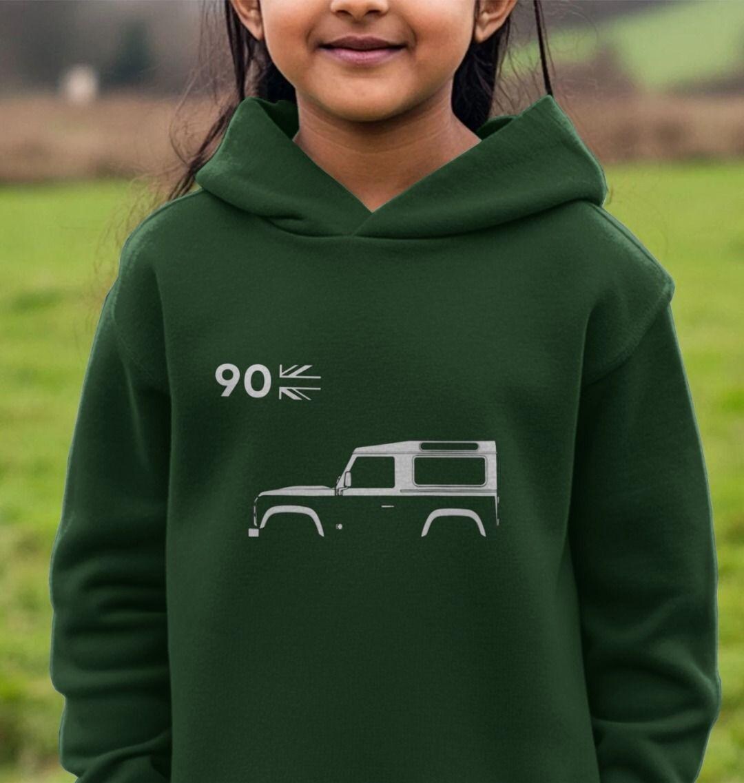 Kids Land Rover Defender 90 Organic Hoodie - Etsy