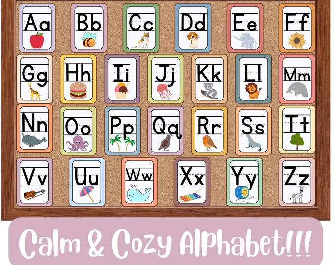 Muted Rainbow, Nonfiction, Alphabet Posters, Classroom Decor, Back to ...