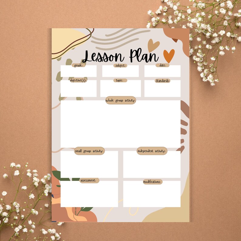 Lesson Plan Template Bundle of 2 Teacher Organizer Teacher - Etsy