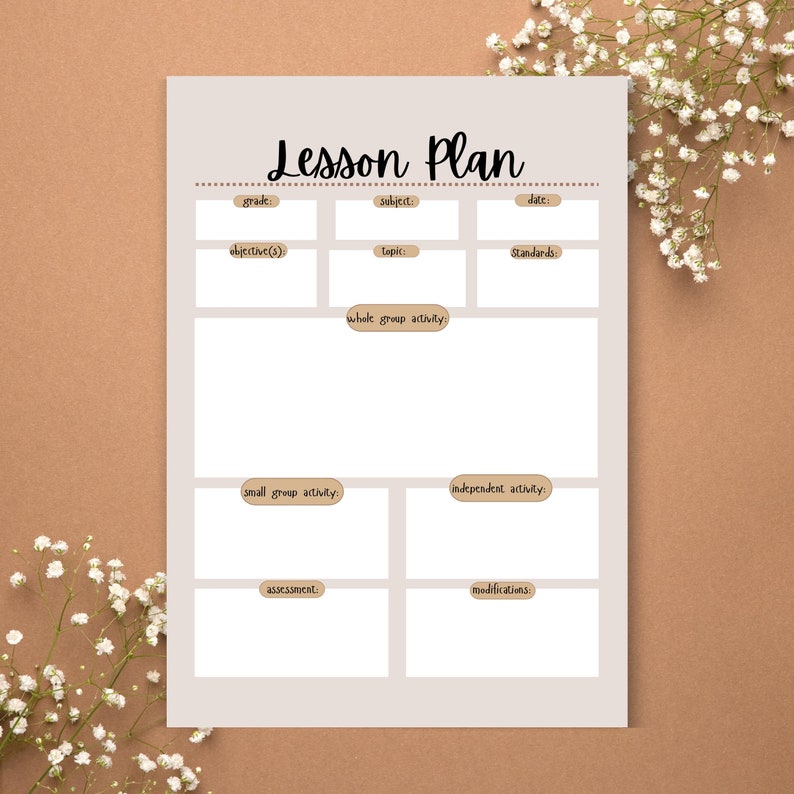 Lesson Plan Template Bundle of 2 Teacher Organizer Teacher - Etsy
