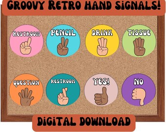 Hand Signals Printable - Etsy