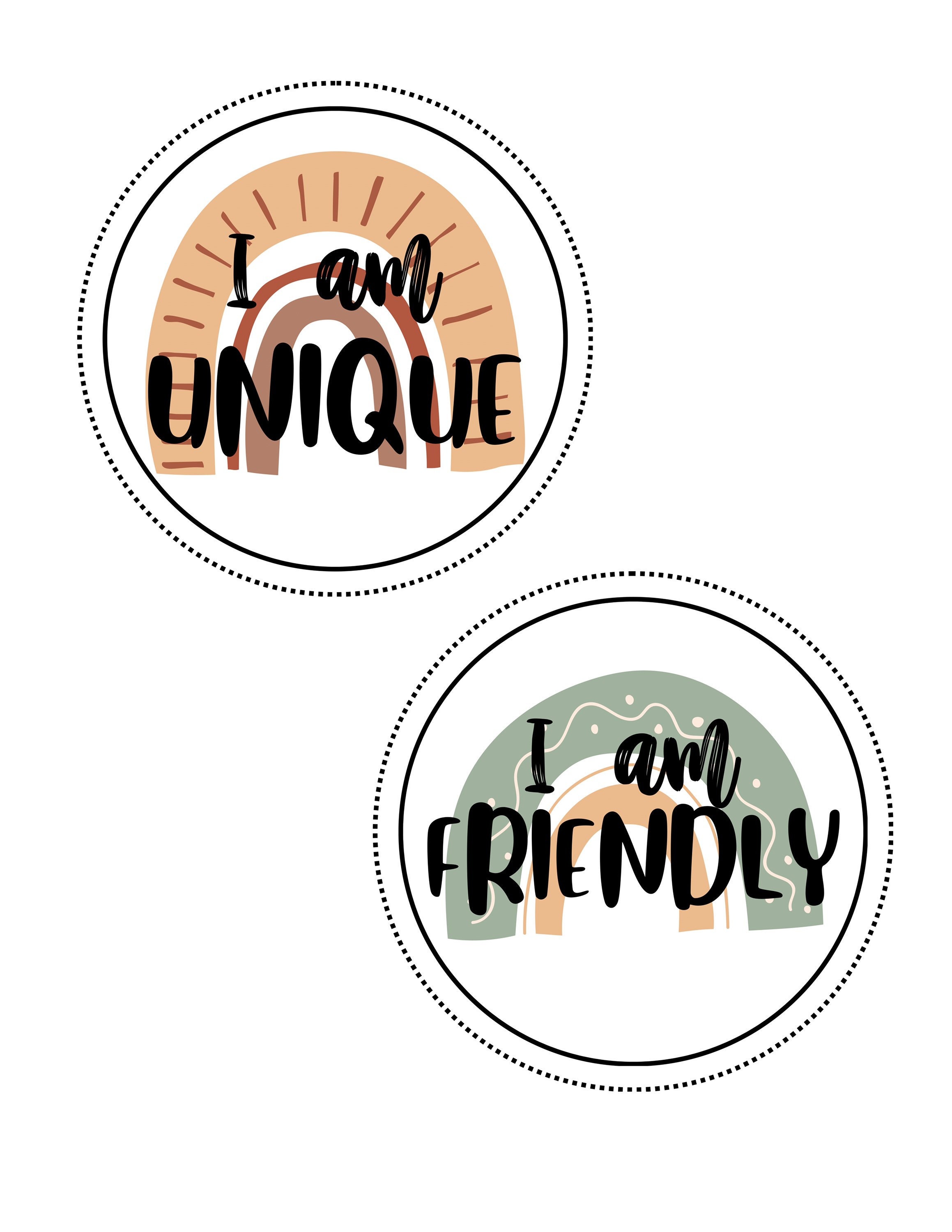 Boho Rainbow, Affirmation Station, Christian Affirmations, Classroom ...